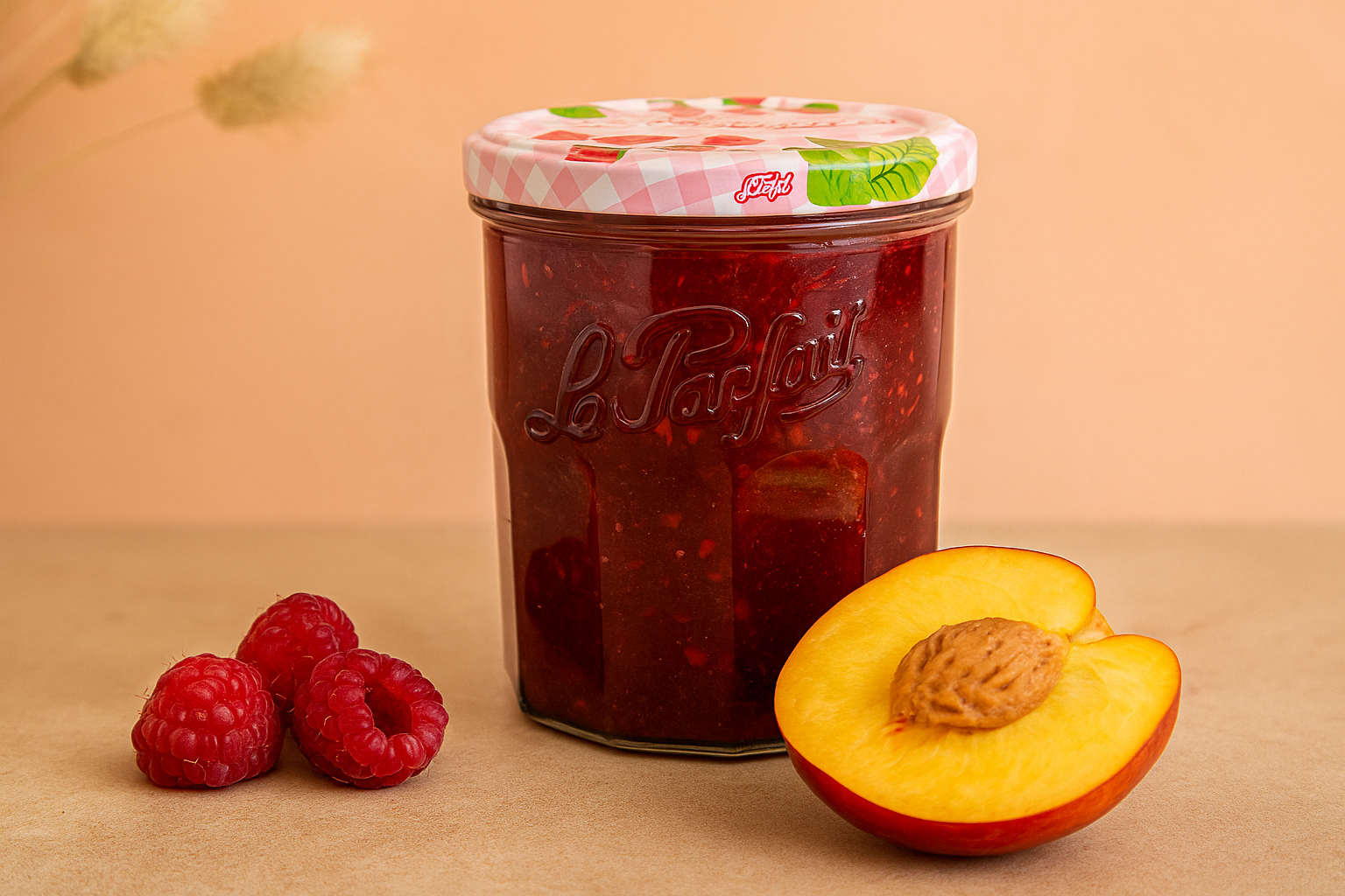 Nectarine and raspberry jam – LE PARFAIT® | BOUTIQUE OFFICIELLE